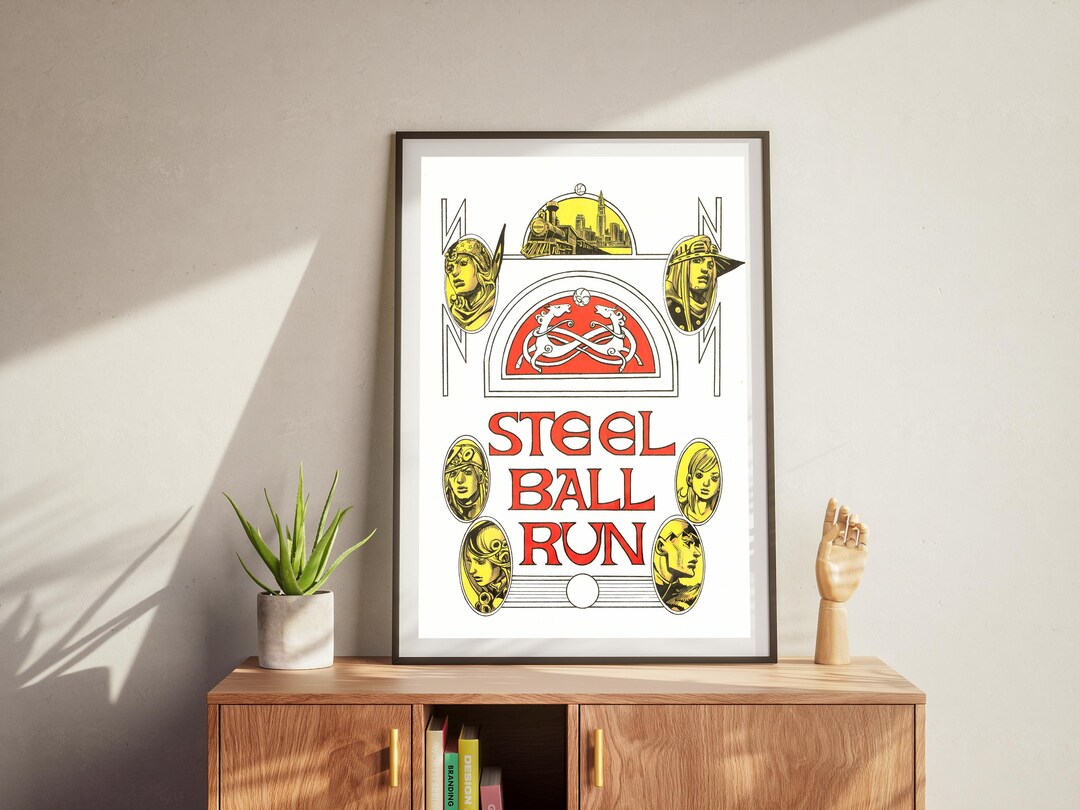 Jojo Part 7 Steel Ball Run Poster, Anime/manga Wall Art Print, Home ...