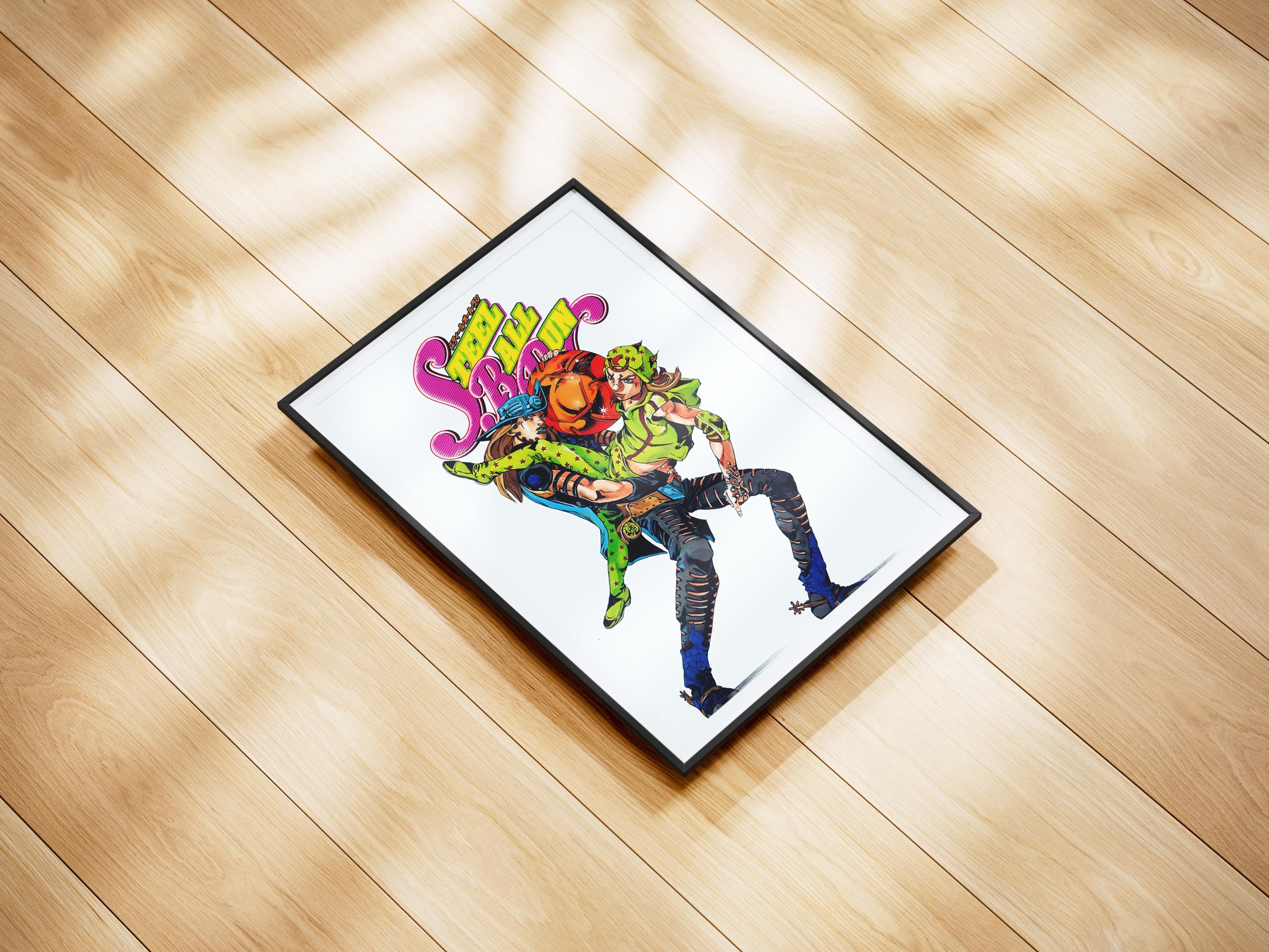 Jojo Part 7 Steel Ball Run Poster, Anime/manga Wall Art Print, Home ...