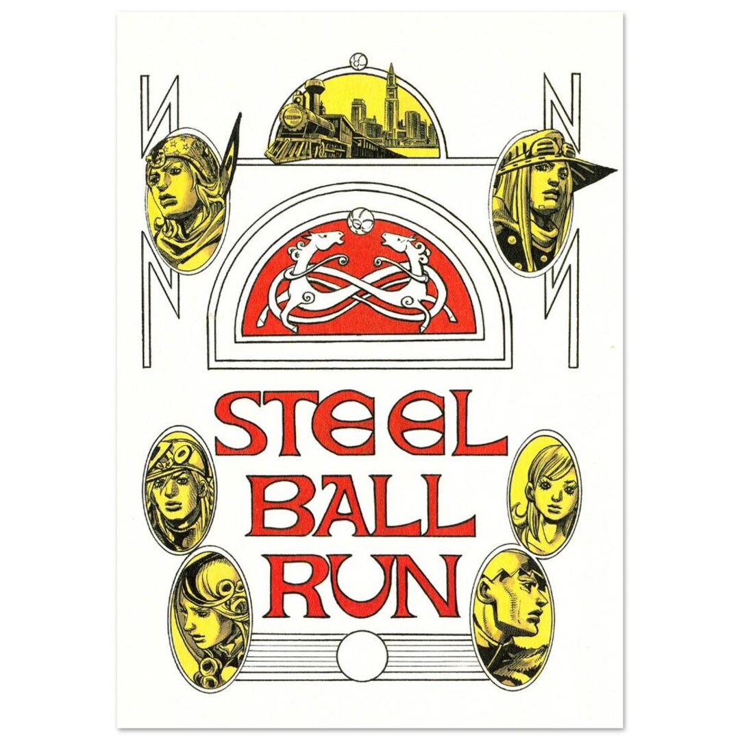 Jojo Part 7 Steel Ball Run Poster, Anime/manga Wall Art Print, Home ...