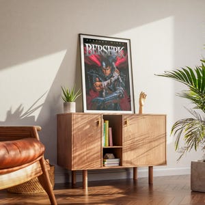 Berserk Manga Cover Art Print, Guts Anime Poster, Semi-glossy Paper ...