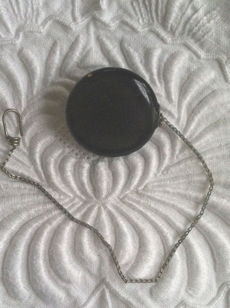 Vintage Black Bakelite Watch Pin - Etsy