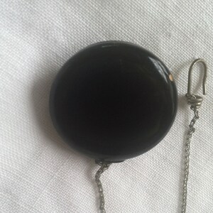 Vintage Black Bakelite Watch Pin - Etsy