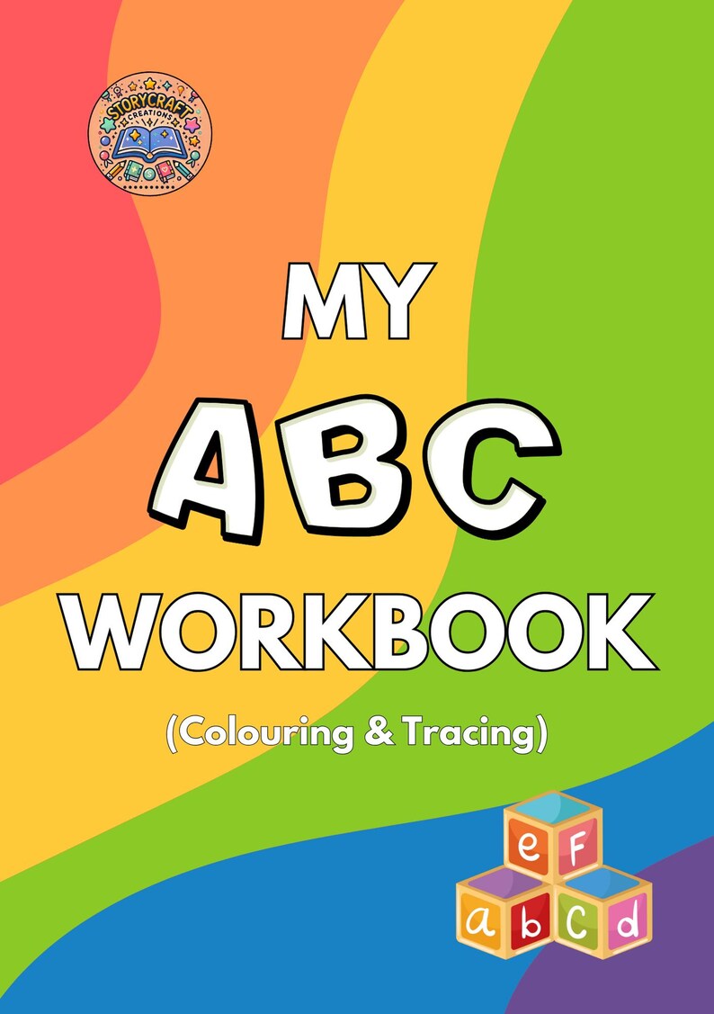 My ABC Workbook: Colouring & Tracing Activity Book for Children Aged 3 ...