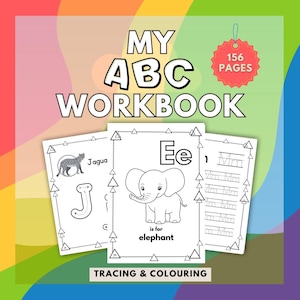 My ABC Workbook: Colouring & Tracing Activity Book for Children Aged 3 ...