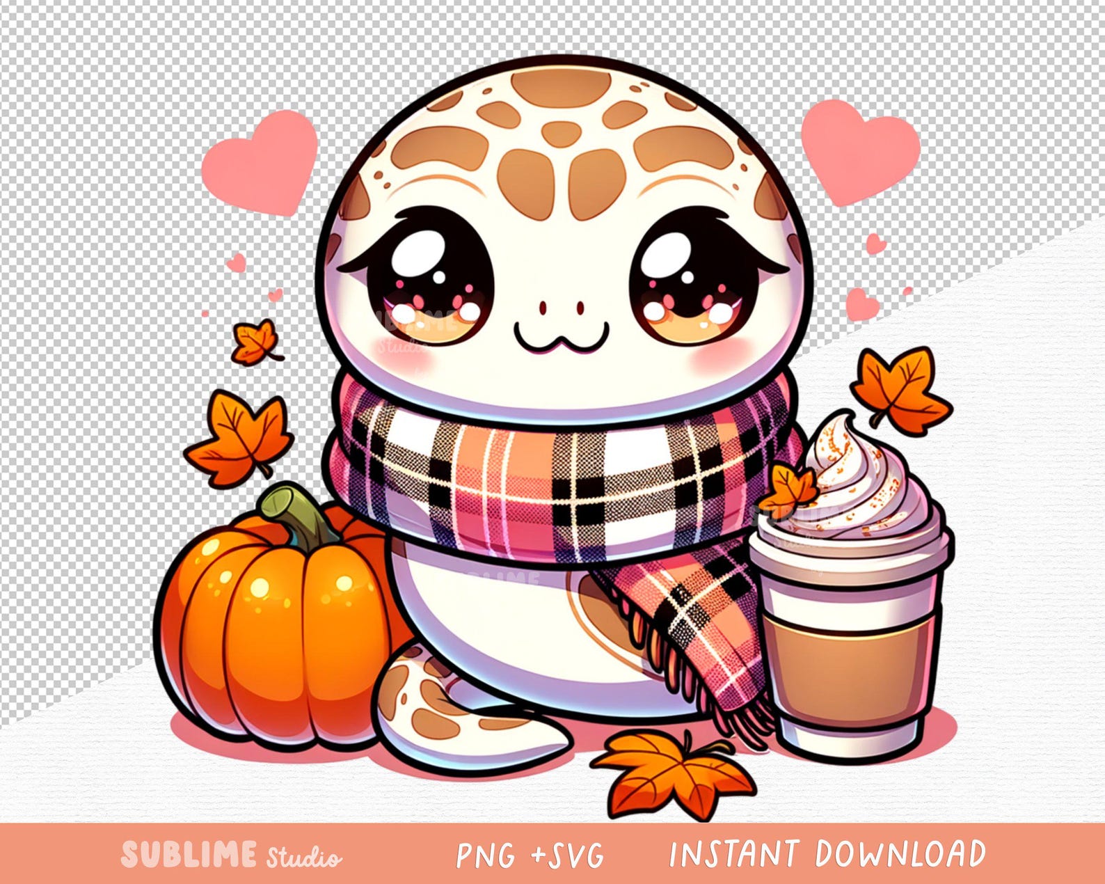 Cute Snake and Coffee Png and SVG, Snake With Coffee, Fall Coffee Png ...