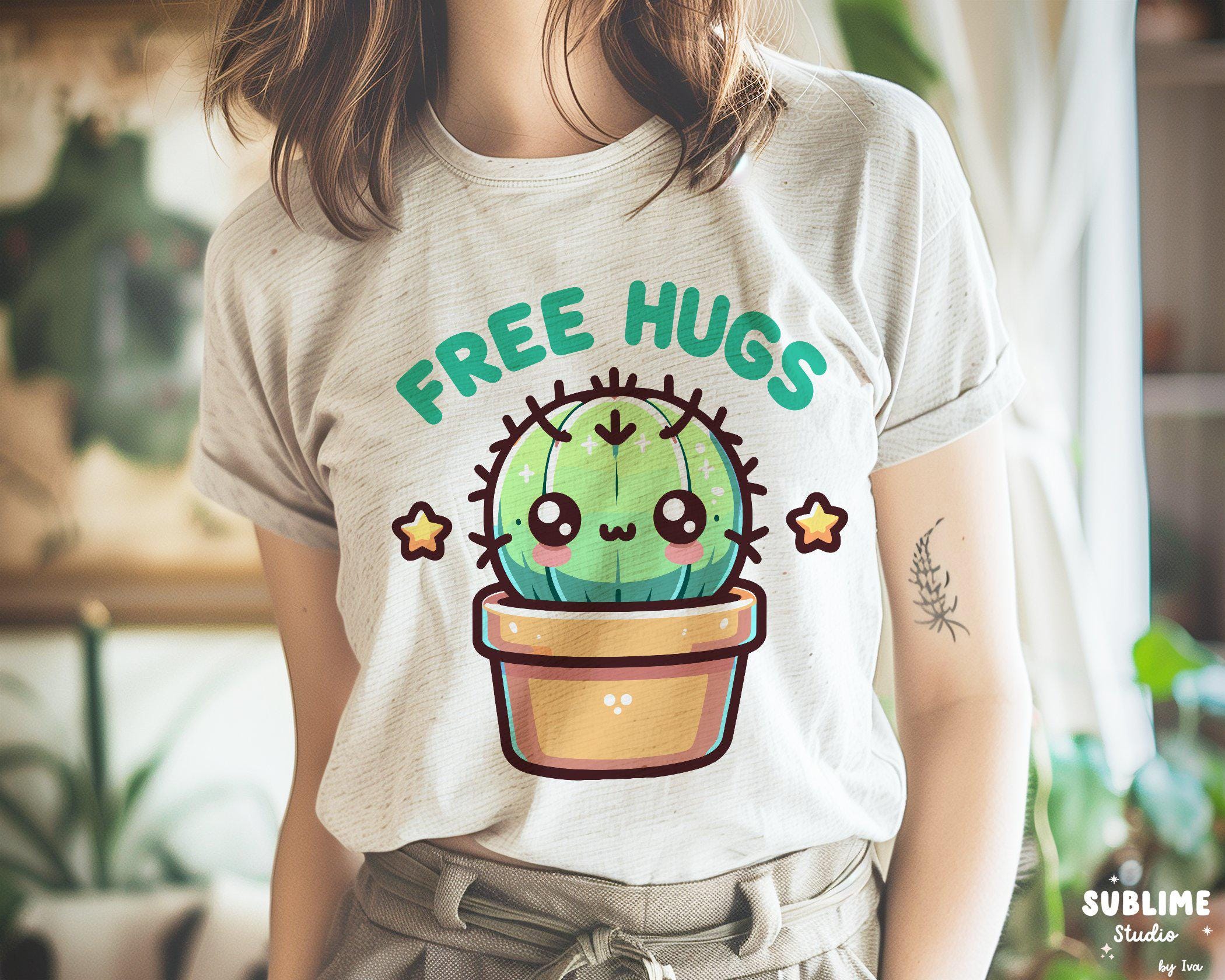 Cactus Clipart Png and SVG, Free Hugs, Cacti Png, Plant Mom, Funny ...
