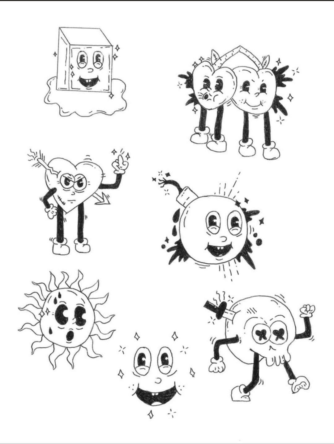 Custom Tattoo Flash Sheets - Etsy