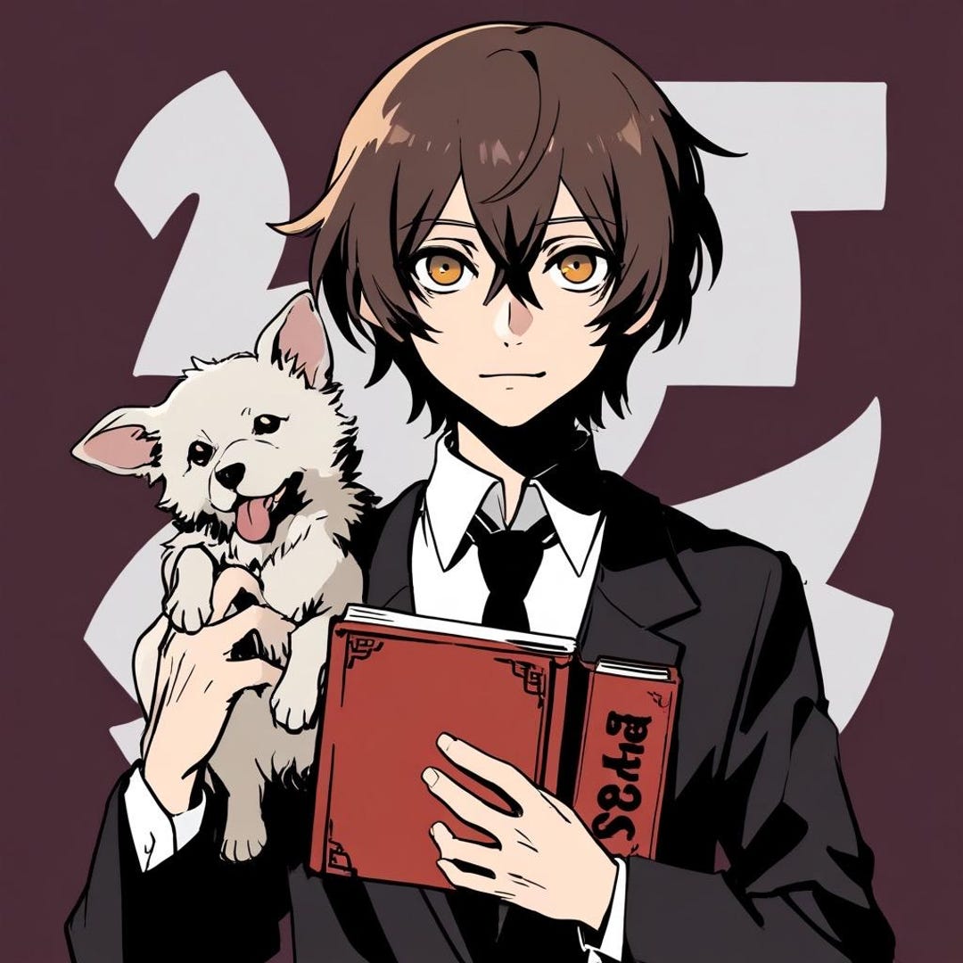 Dazai Osamu With His Book - Etsy