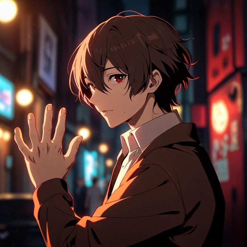 Dazai Osamu Waving - Etsy