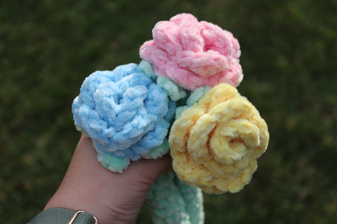 Plush Rose Crochet Pattern Amigurumi - Etsy