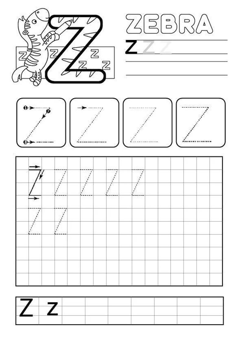 ABC Alphabet Coloring Book for Toddlers – 26 Printable Pages (PDF ...