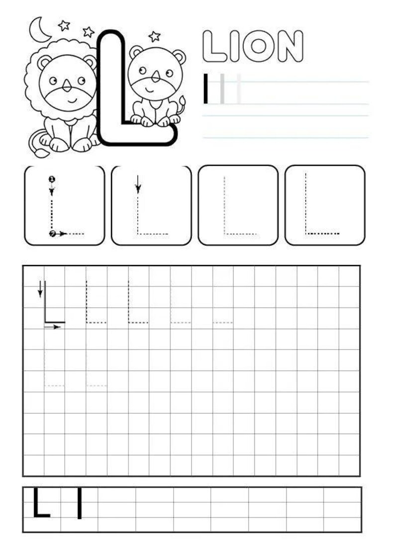 ABC Alphabet Coloring Book for Toddlers – 26 Printable Pages (PDF ...