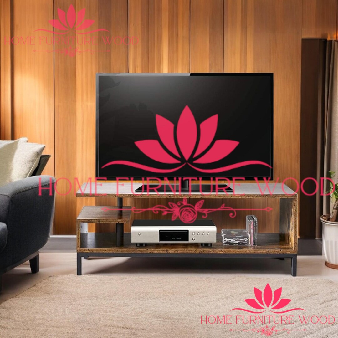 TV Stand for Tvs up to 50 Inch, Media Console Table With Storage ...