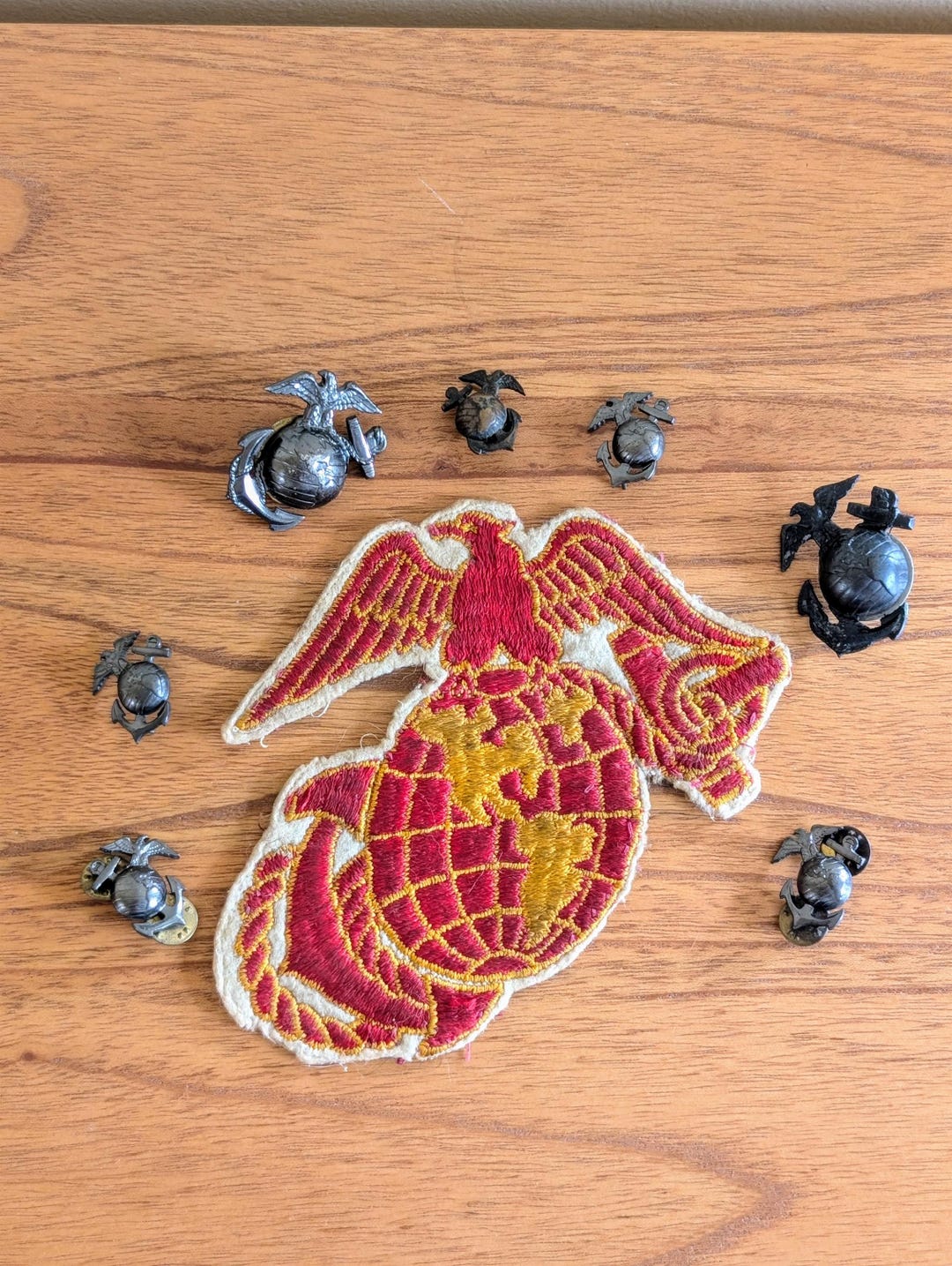 Vintage Marine Corps Pins and Patch Seven Pins Militaria - Etsy