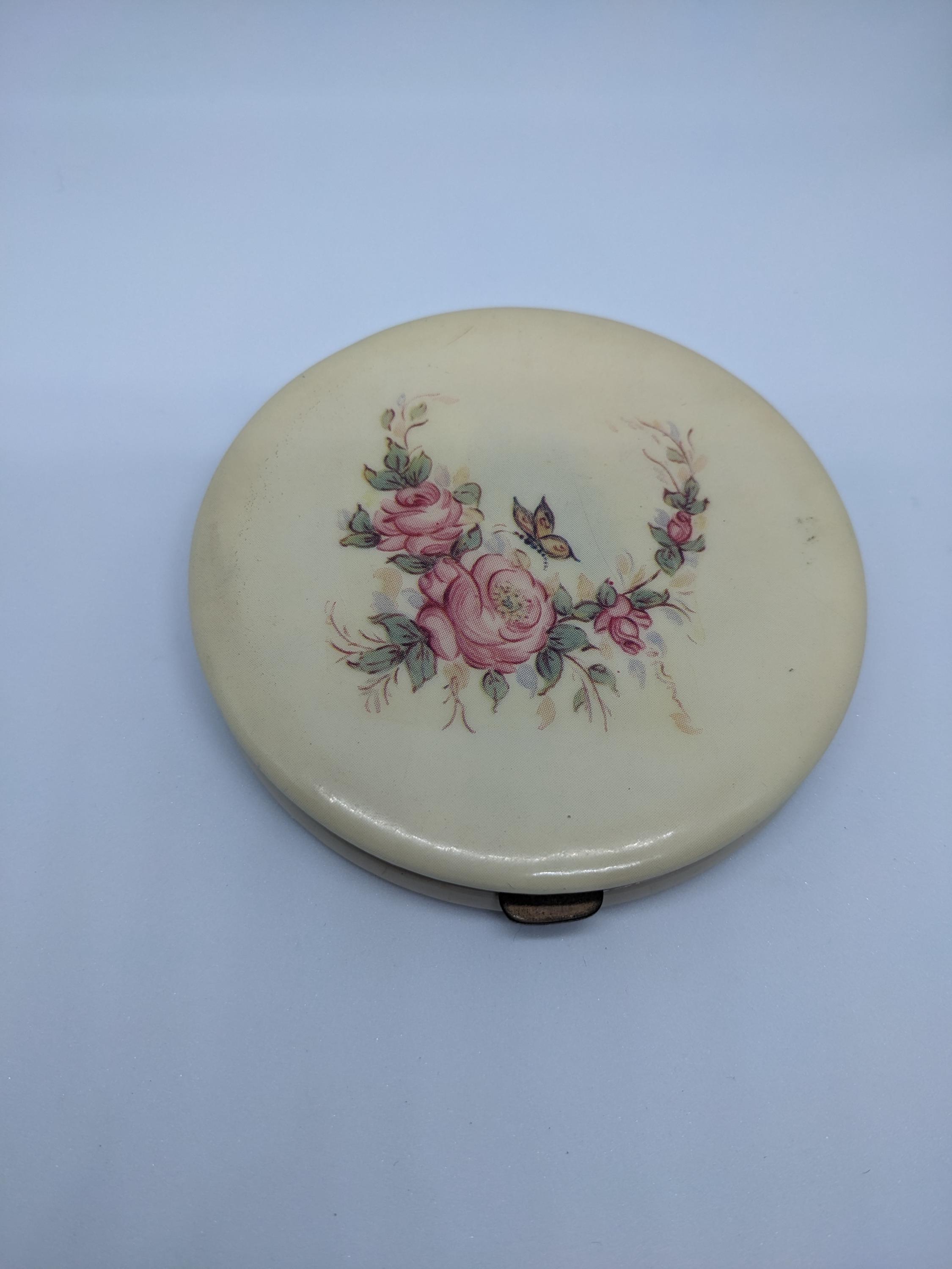 Vintage Compact Rose Rex Fifth Avenue Powder Compact With Mirror and ...