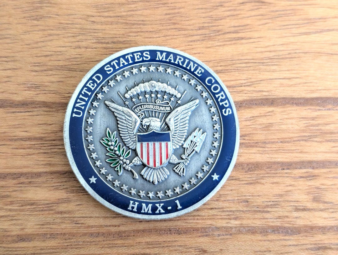 Marine One Military Challenge Coin Presidential Helicopter Squadron HMX ...