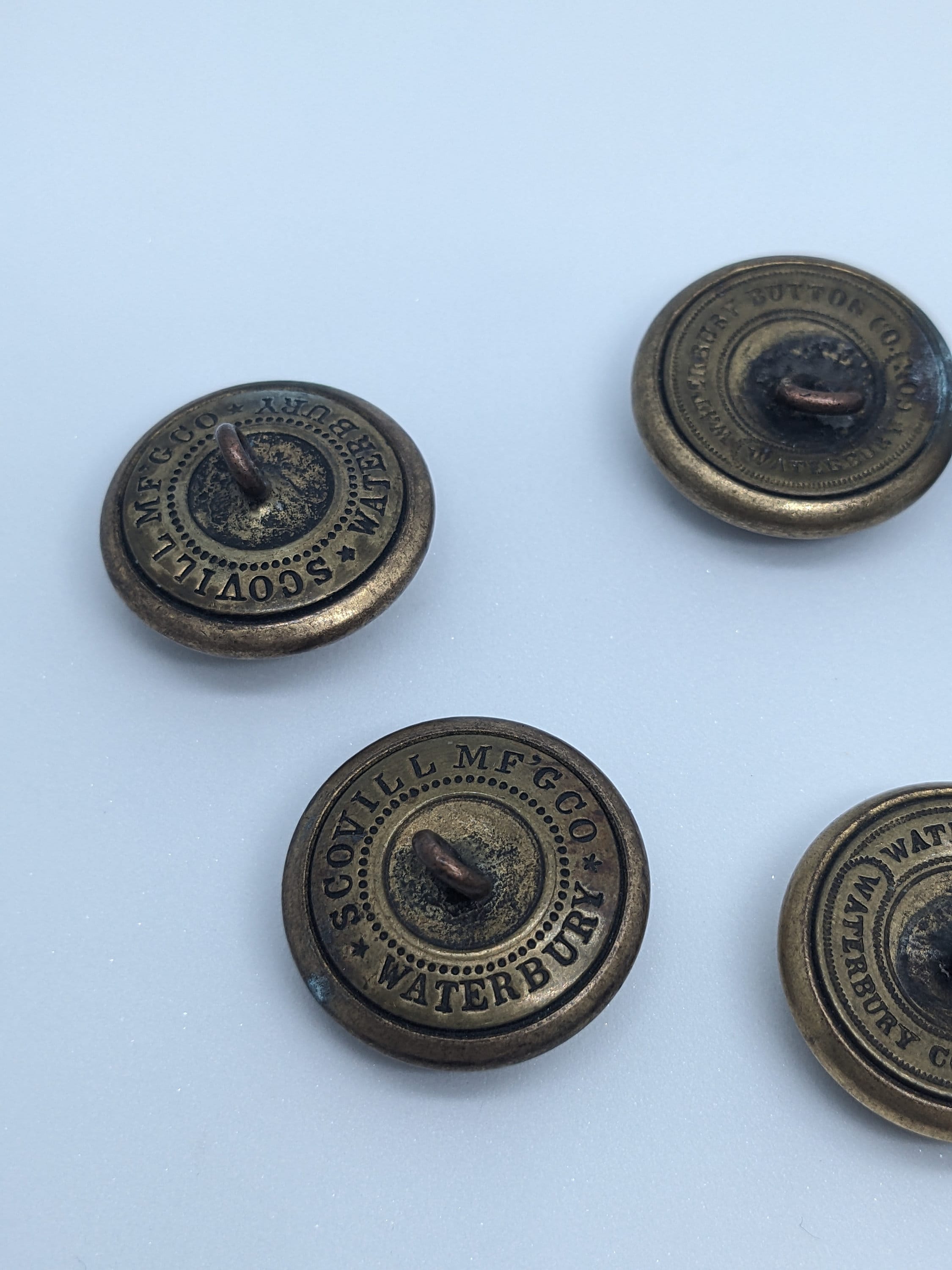 Waterbury Buttons From 1863 Buttons 6 Rare Buttons New York 23rd ...