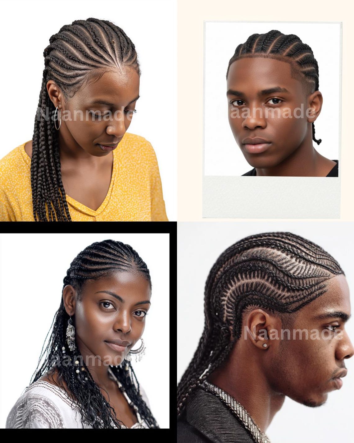AI Stock Images for Braids & Cornrows - Etsy