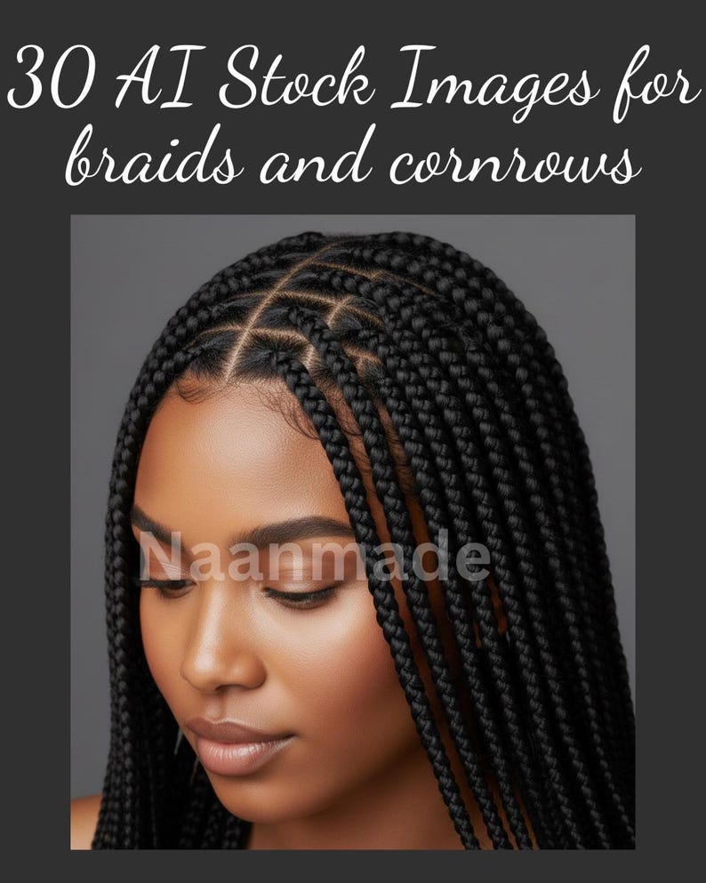 AI Stock Images for Braids & Cornrows - Etsy