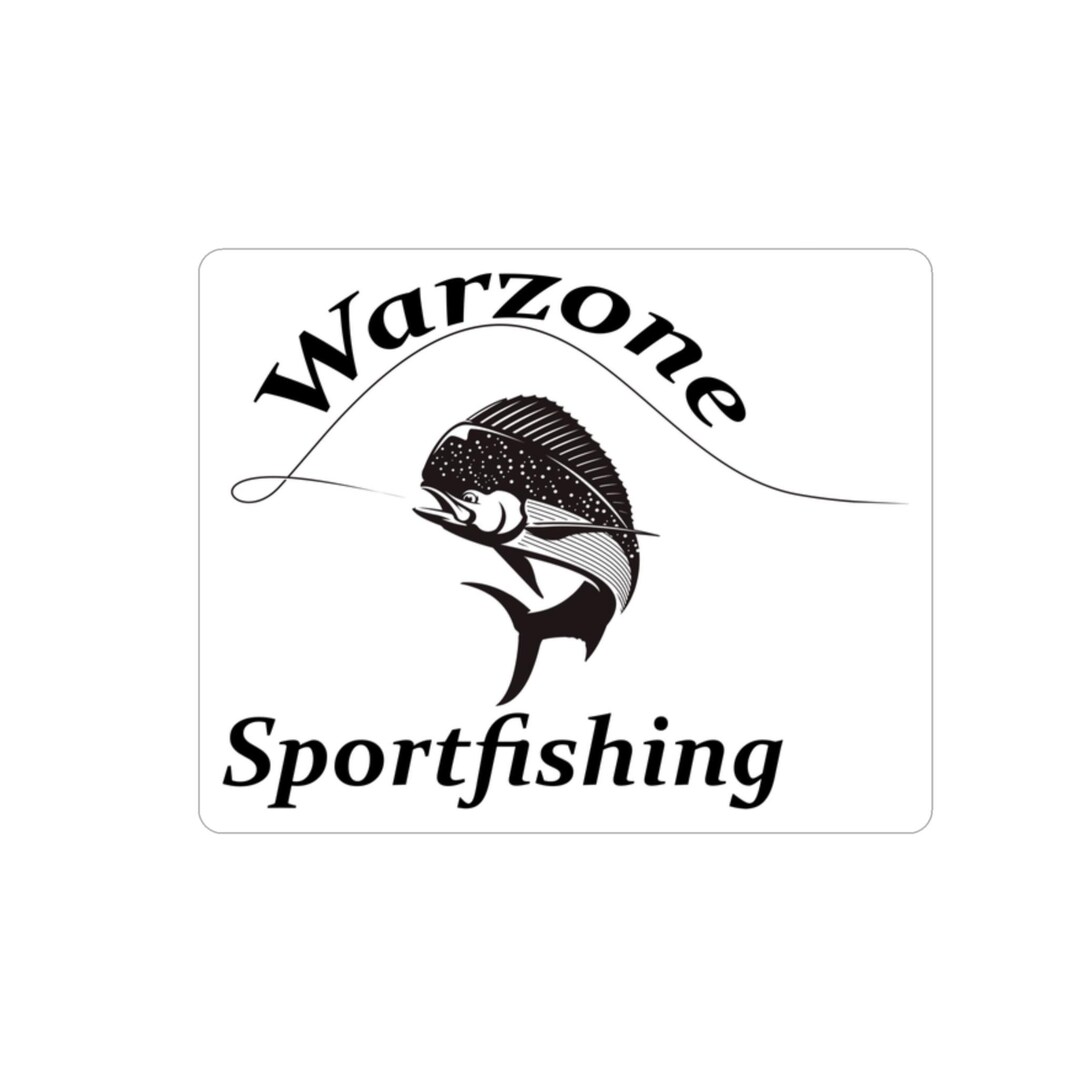 Warzone Sportfishing OG Logo Transparent Outdoor Stickers, Die-cut, 1pc ...