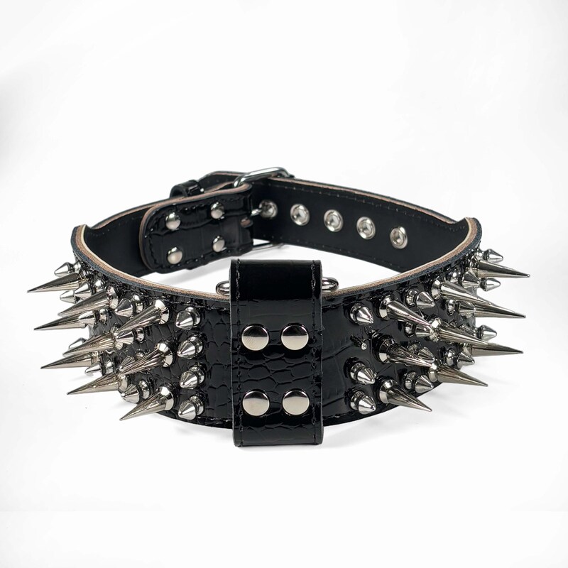 Spiked Dog Collar - Etsy