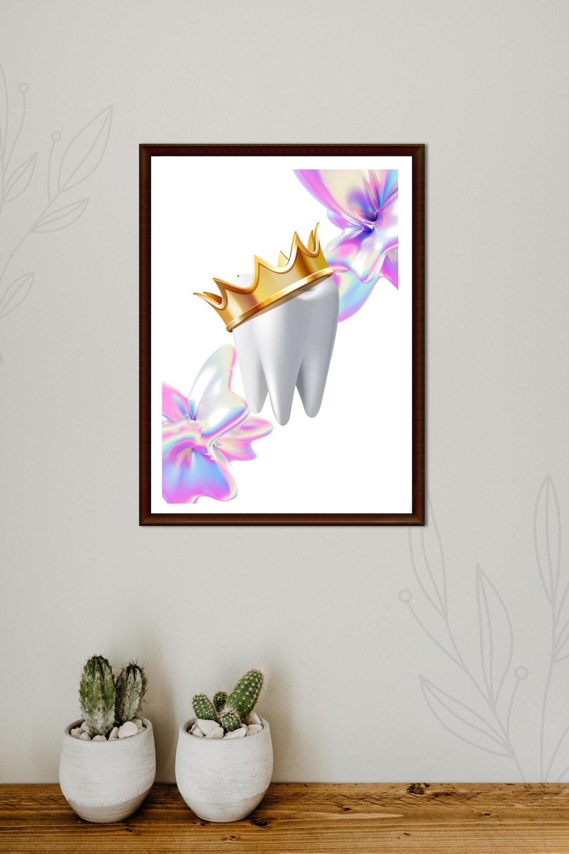 Dentist Wall Art Set, Dental Wall Art, Abstract Dental Office Decor ...