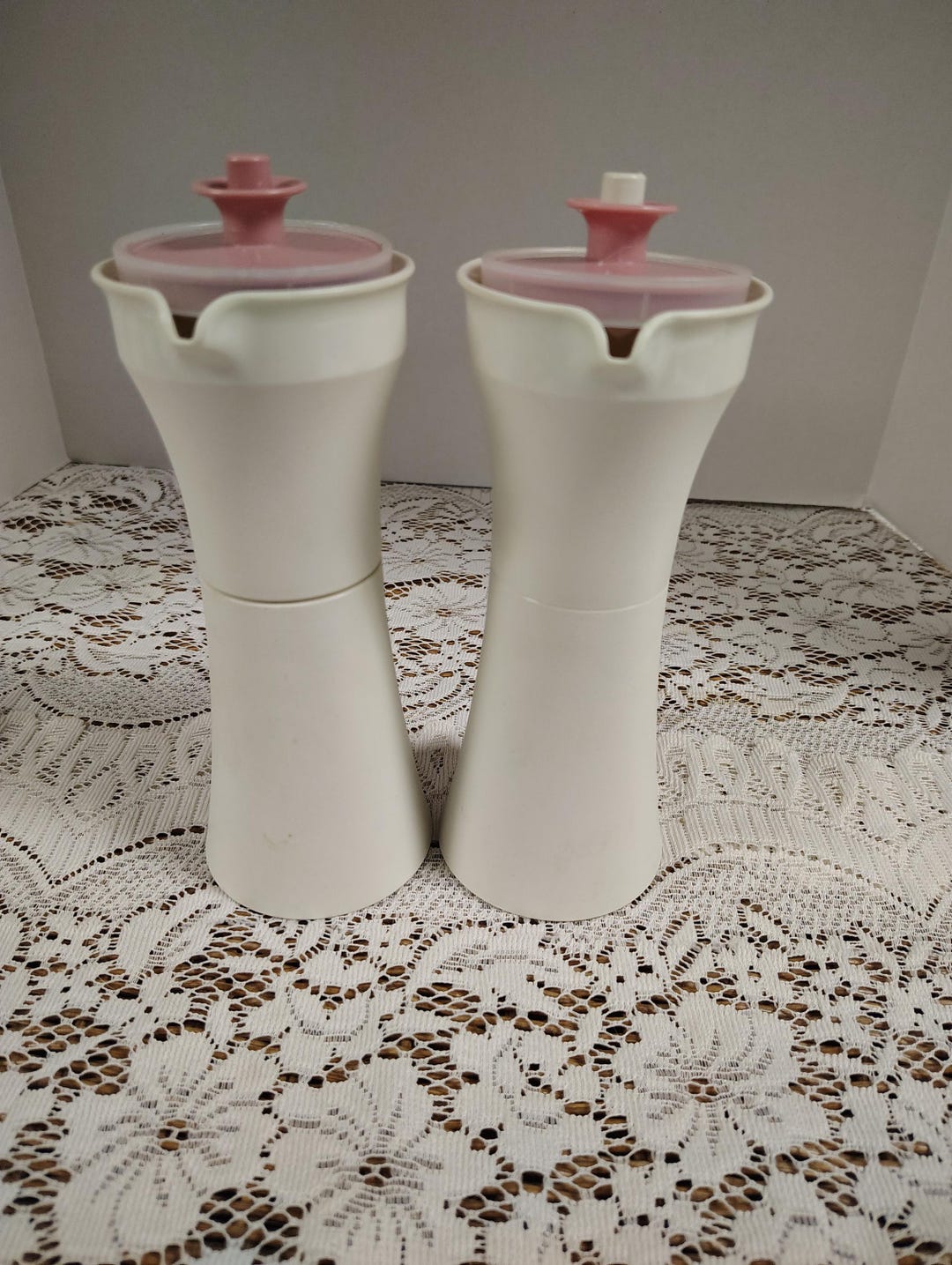 Vintage Tupperware 2 Salad Dressing Cruets With Lids - Etsy