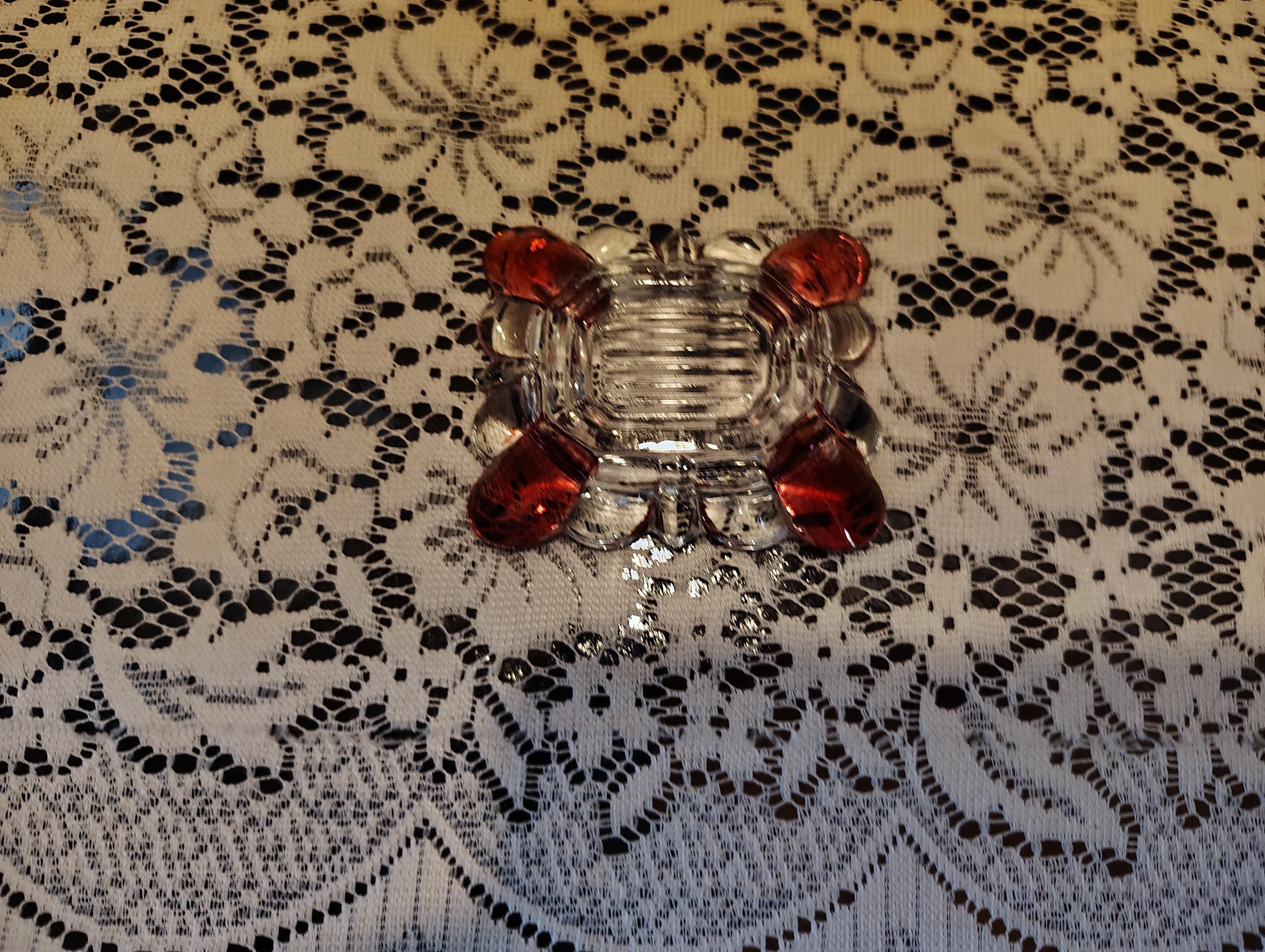 Art Deco Glass Rectangular Ashtray... Treasuresbyflick - Etsy