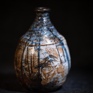 Sake Bottle | Kohiki Tokkuri Sake Flask | Japanese Pottery | Handmade ...