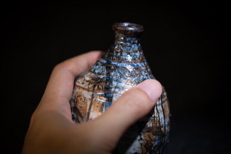 Sake Bottle | Kohiki Tokkuri Sake Flask | Japanese Pottery | Handmade ...