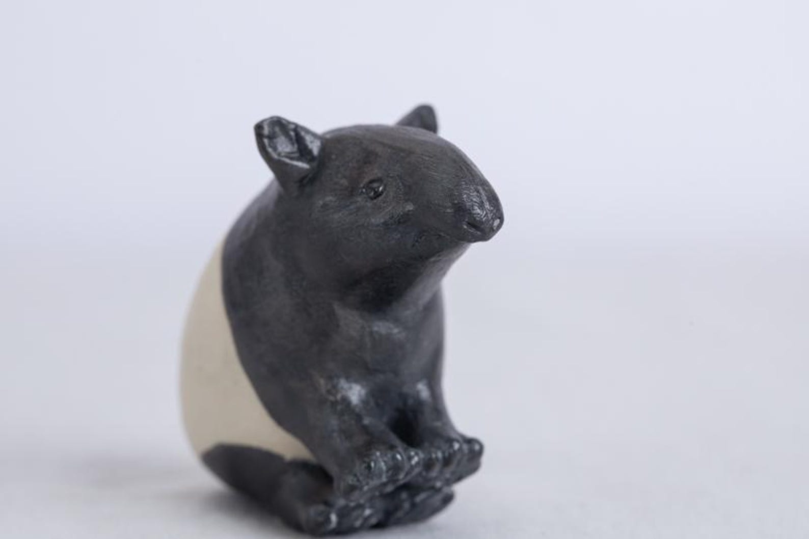 Handcrafted Clay Animal Malayan Tapir - Etsy