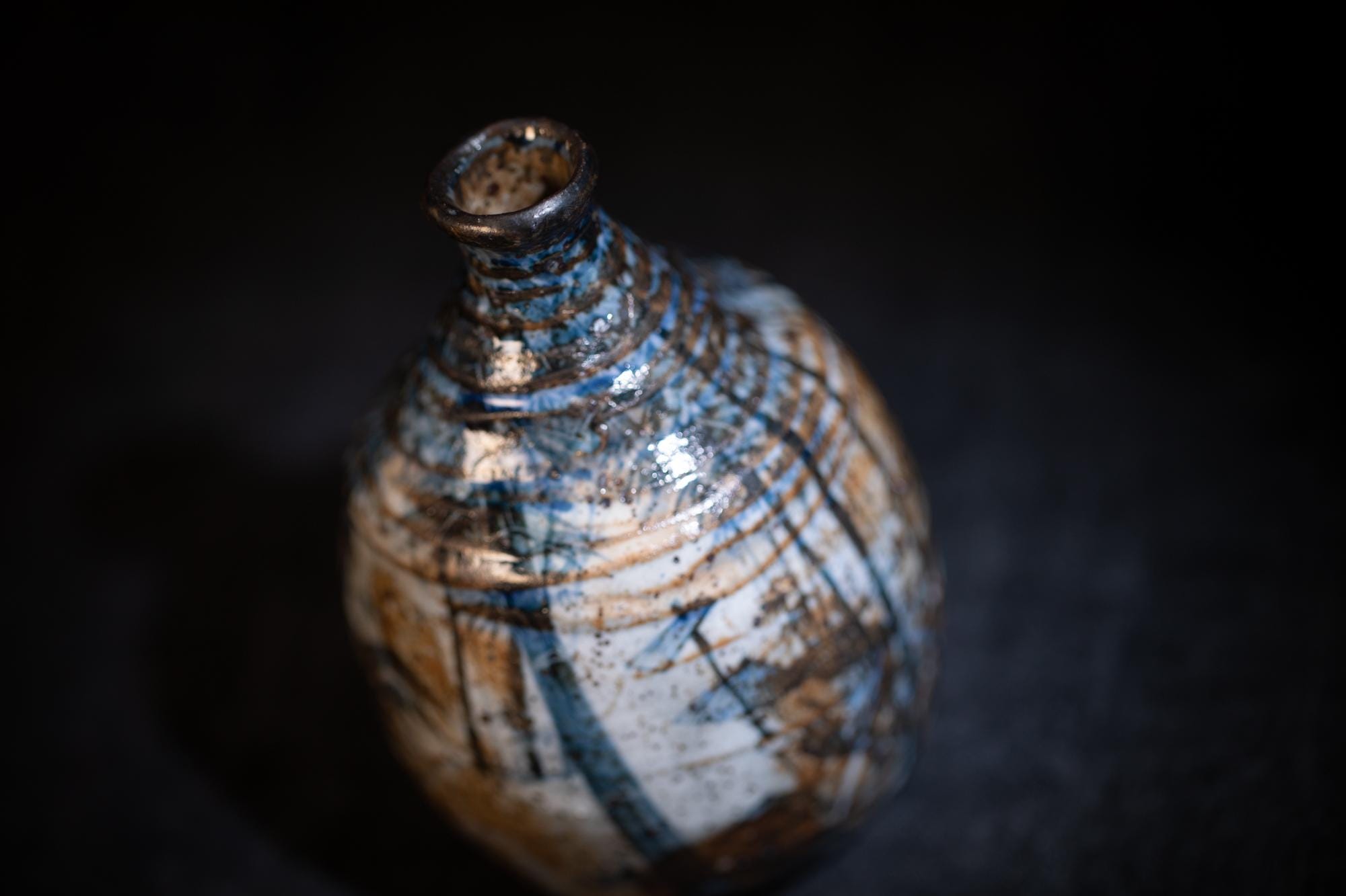 Sake Bottle | Kohiki Tokkuri Sake Flask | Japanese Pottery | Handmade ...