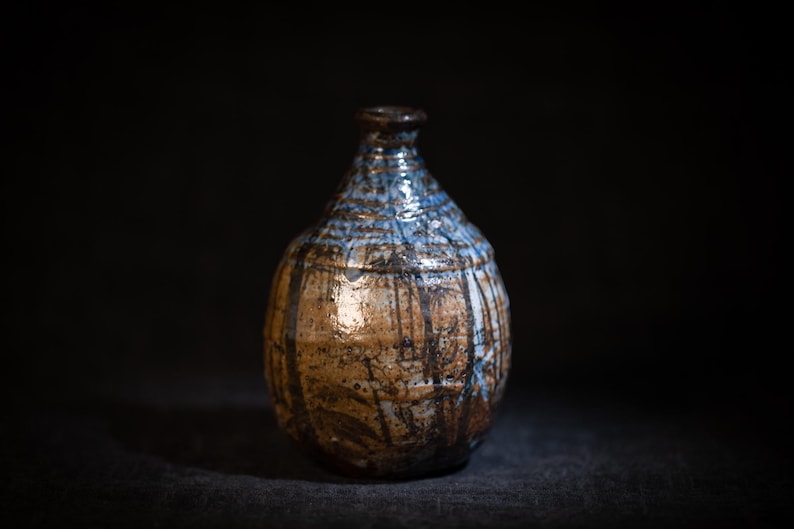 Sake Bottle | Kohiki Tokkuri Sake Flask | Japanese Pottery | Handmade ...