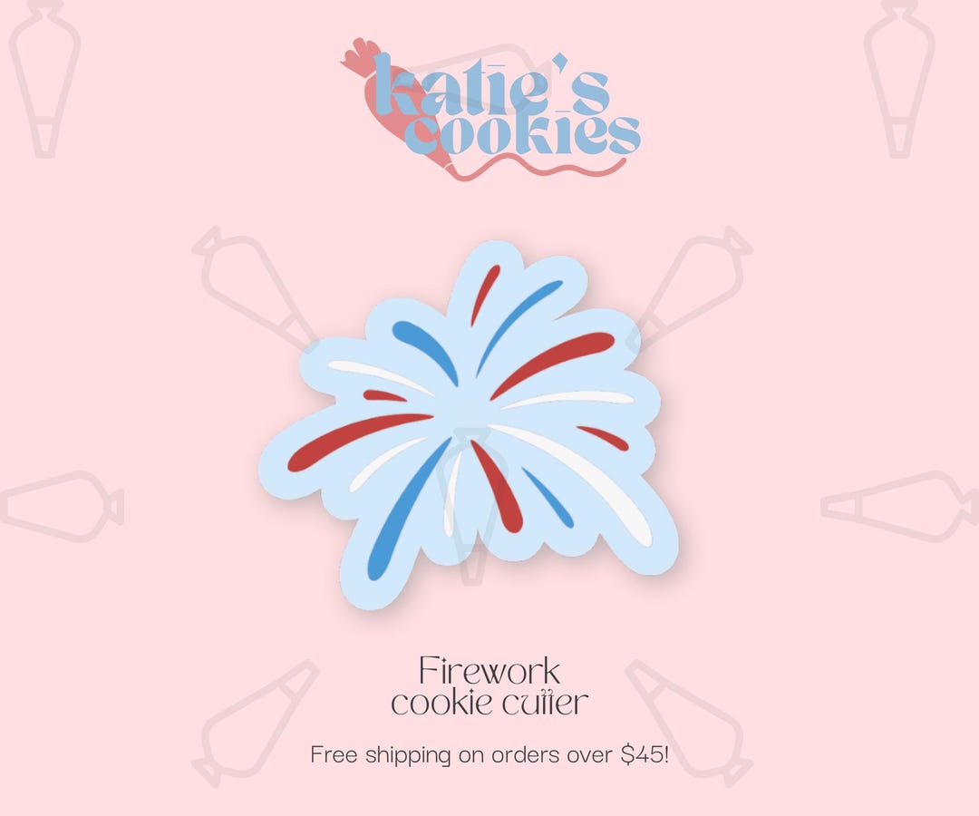 Firework Cookie Cutter (multiple Sizes Available) - July 4th Set - 3D ...