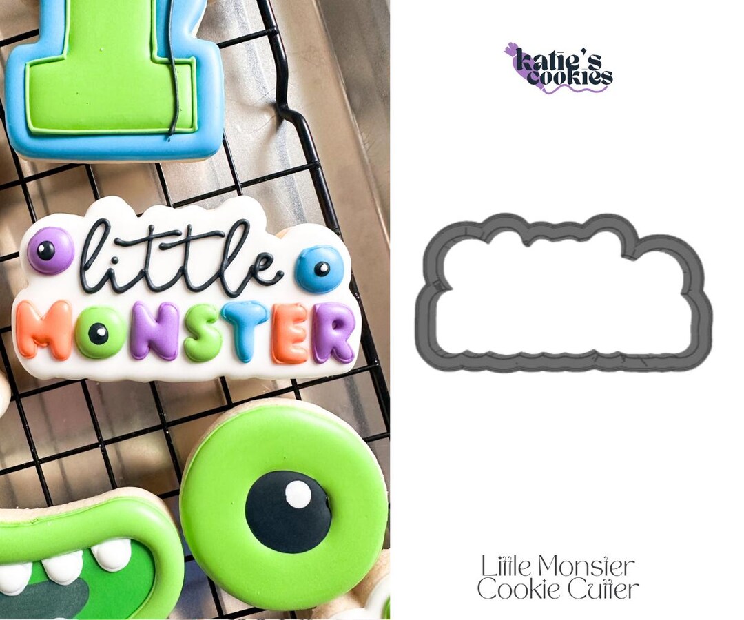 Little Monster Cookie Cutter (multiple Sizes Available) - Little ...