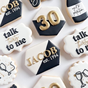Talk Thirty to Me - Custom Sugar Cookies - Birthday Cookies - Royal ...