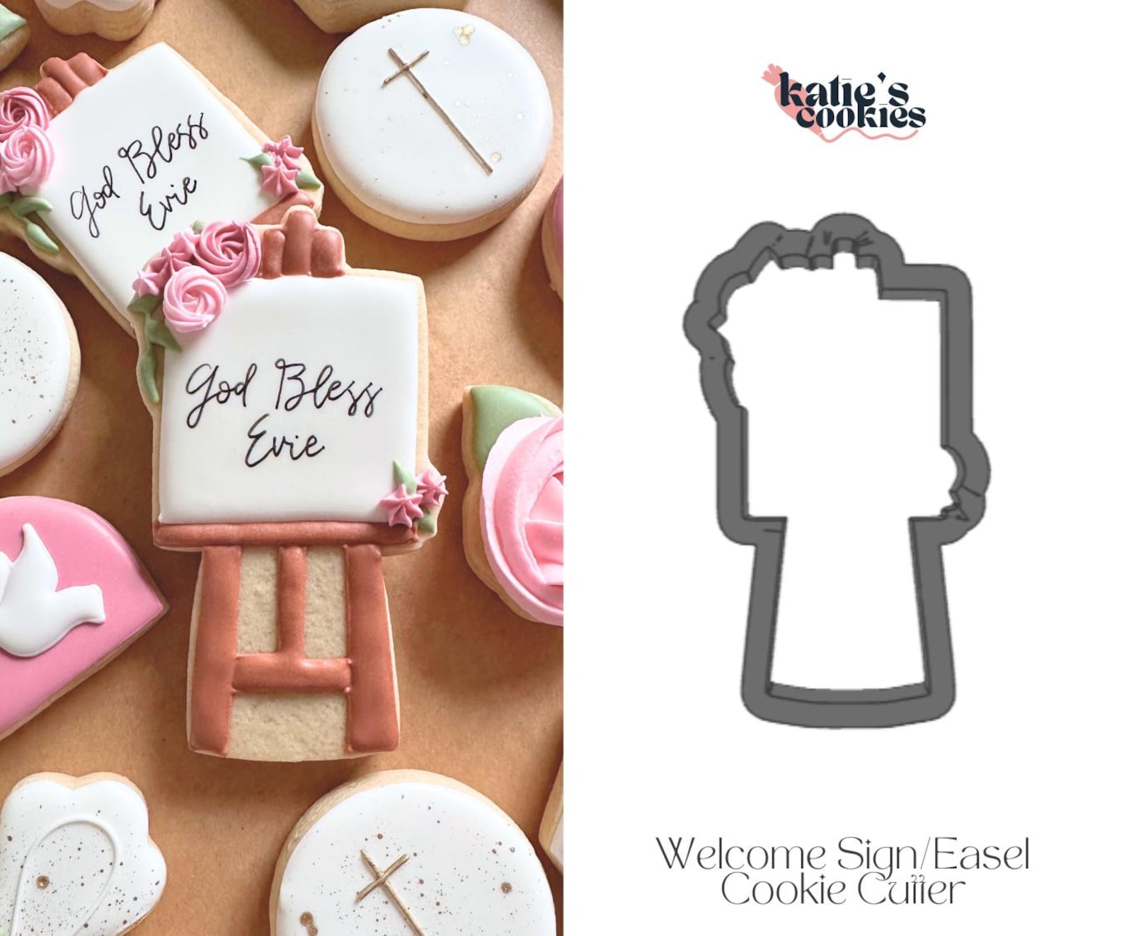 Welcome Sign/easel Cookie Cutter (multiple Sizes Available) - Bridal ...