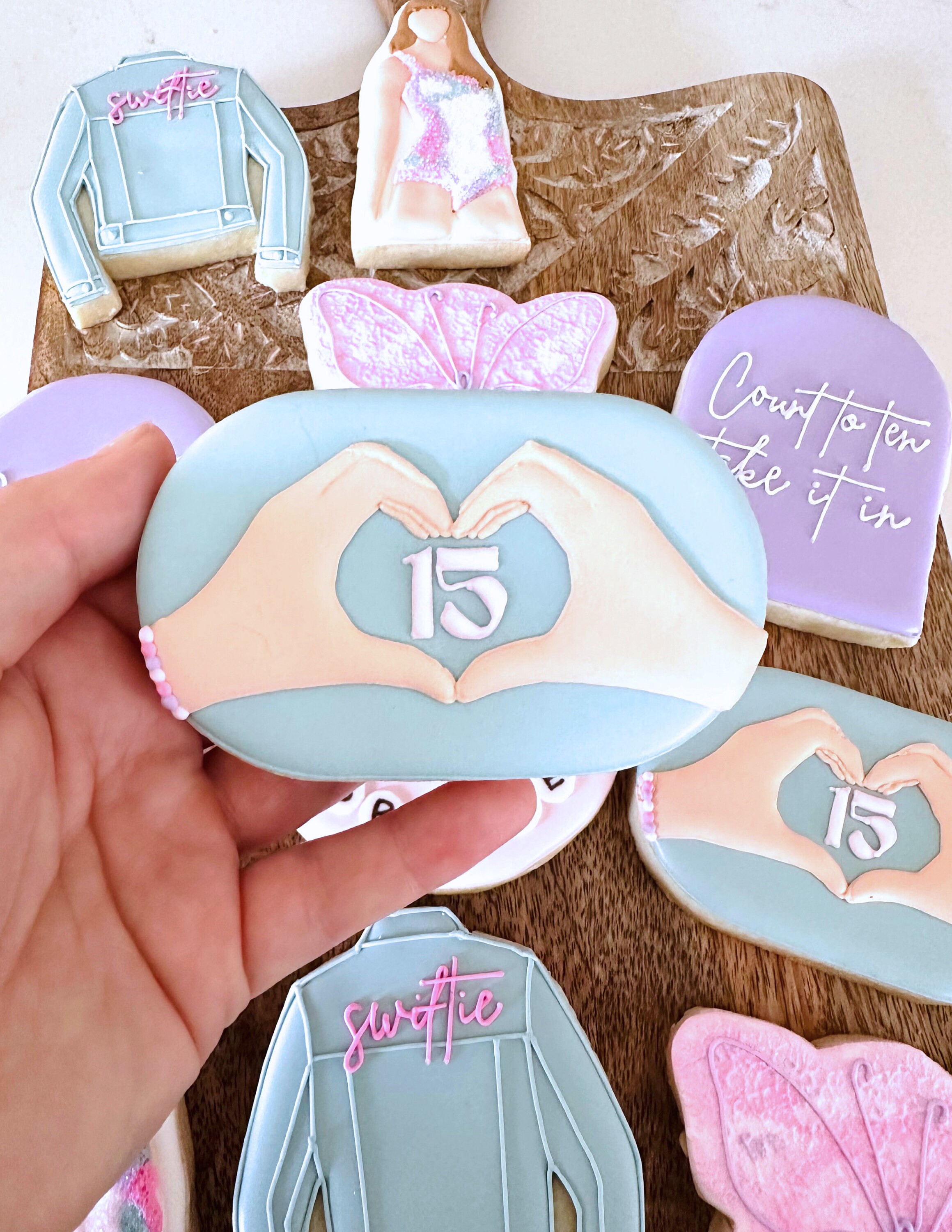 15th Birthday Cookies Custom Sugar Cookies Birthday Cookies Royal Icing ...