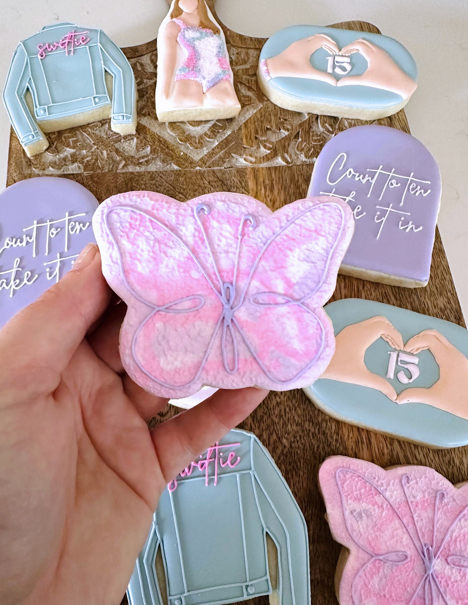 15th Birthday Cookies Custom Sugar Cookies Birthday Cookies Royal Icing ...