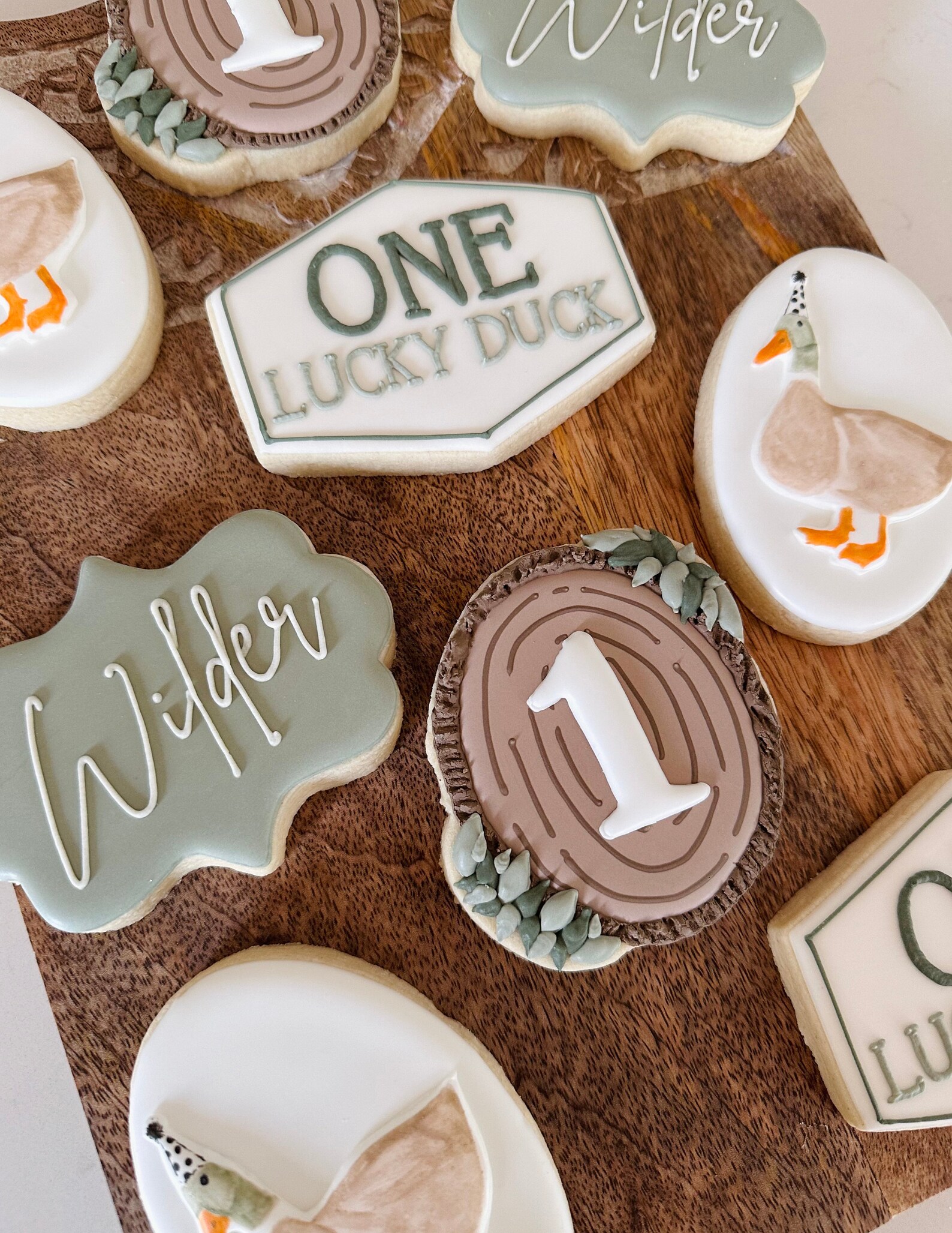 One Lucky Duck Cookies - Custom Sugar Cookies - Birthday Cookies ...