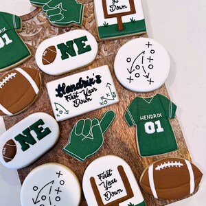 First Year Down Cookies - Custom Sugar Cookies - Birthday Cookies ...