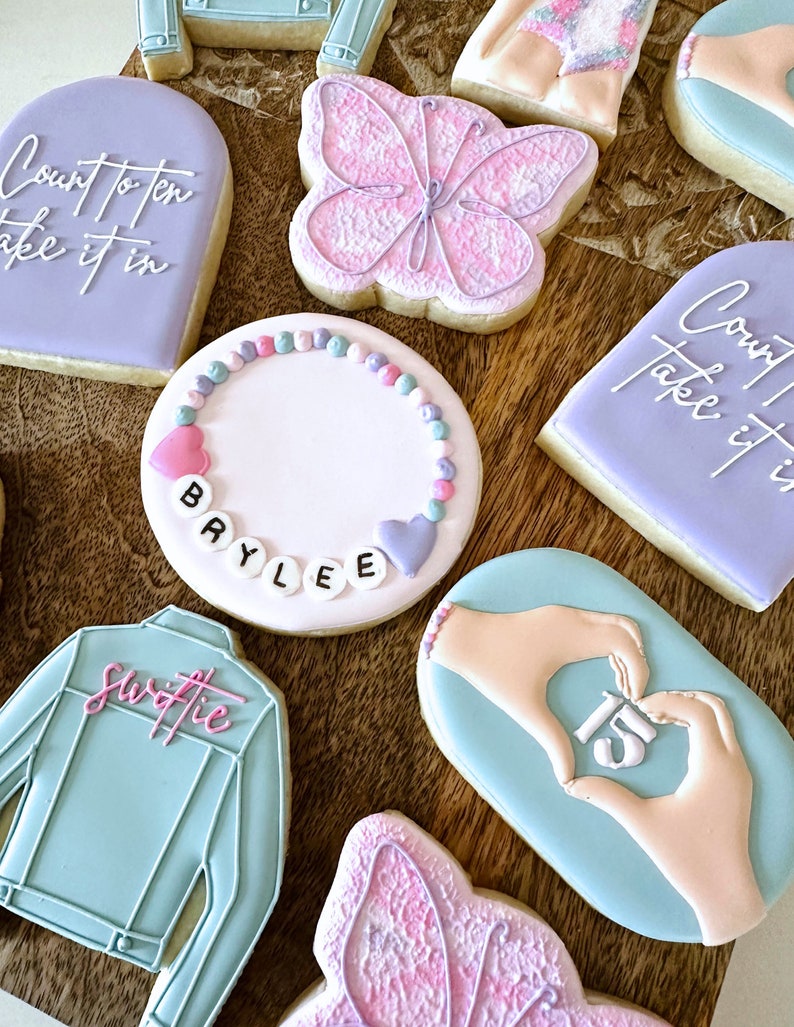 15th Birthday Cookies Custom Sugar Cookies Birthday Cookies Royal Icing ...