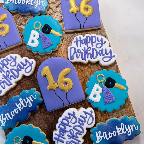 Birthday Cookies - Etsy
