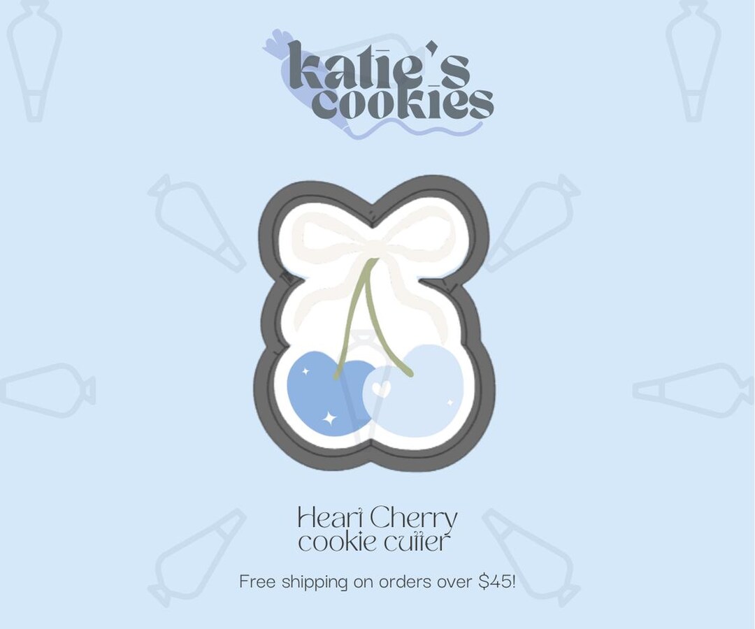 Heart Cherry Cookie Cutter (multiple Sizes Available) - Modern Bridal ...