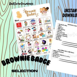 Brownie Badge Choice Survey Girl Scouts - Etsy