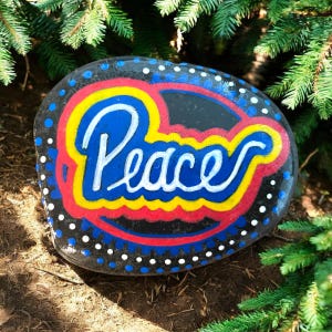 Hand-painted Inspirational Rocks: Positive Affirmations, Motivational ...