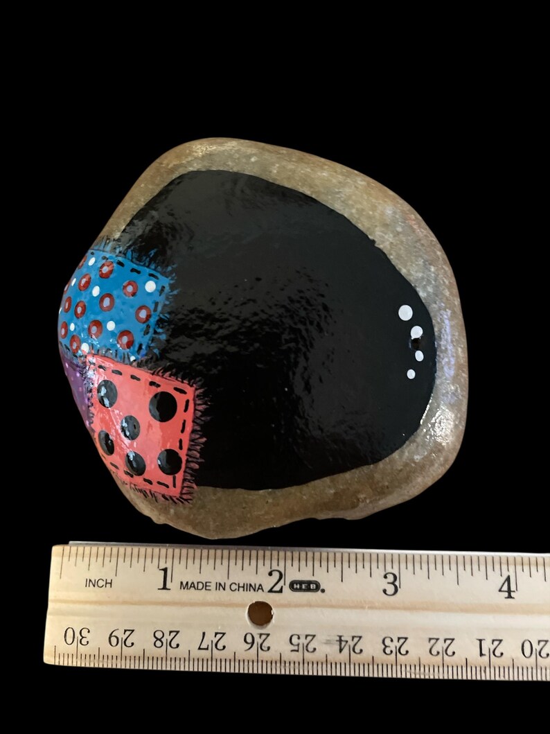 Message Stones L Hand-painted Chalkboard Rocks | Customizable Quilted ...