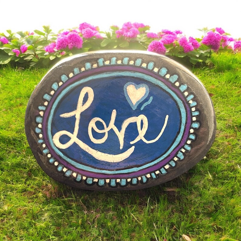 Hand-painted Inspirational Rocks: Positive Affirmations, Motivational ...