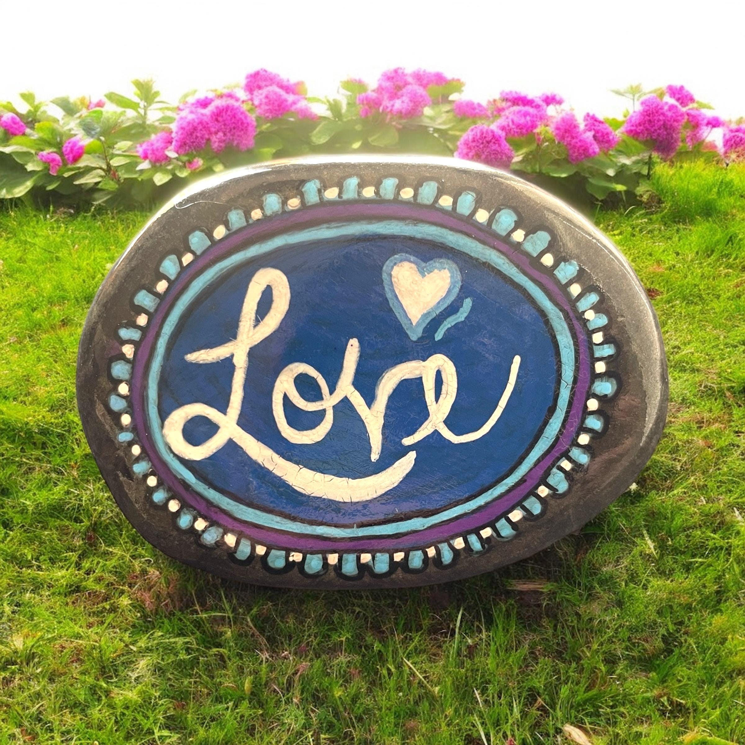 Hand-painted Inspirational Rocks: Positive Affirmations, Motivational ...