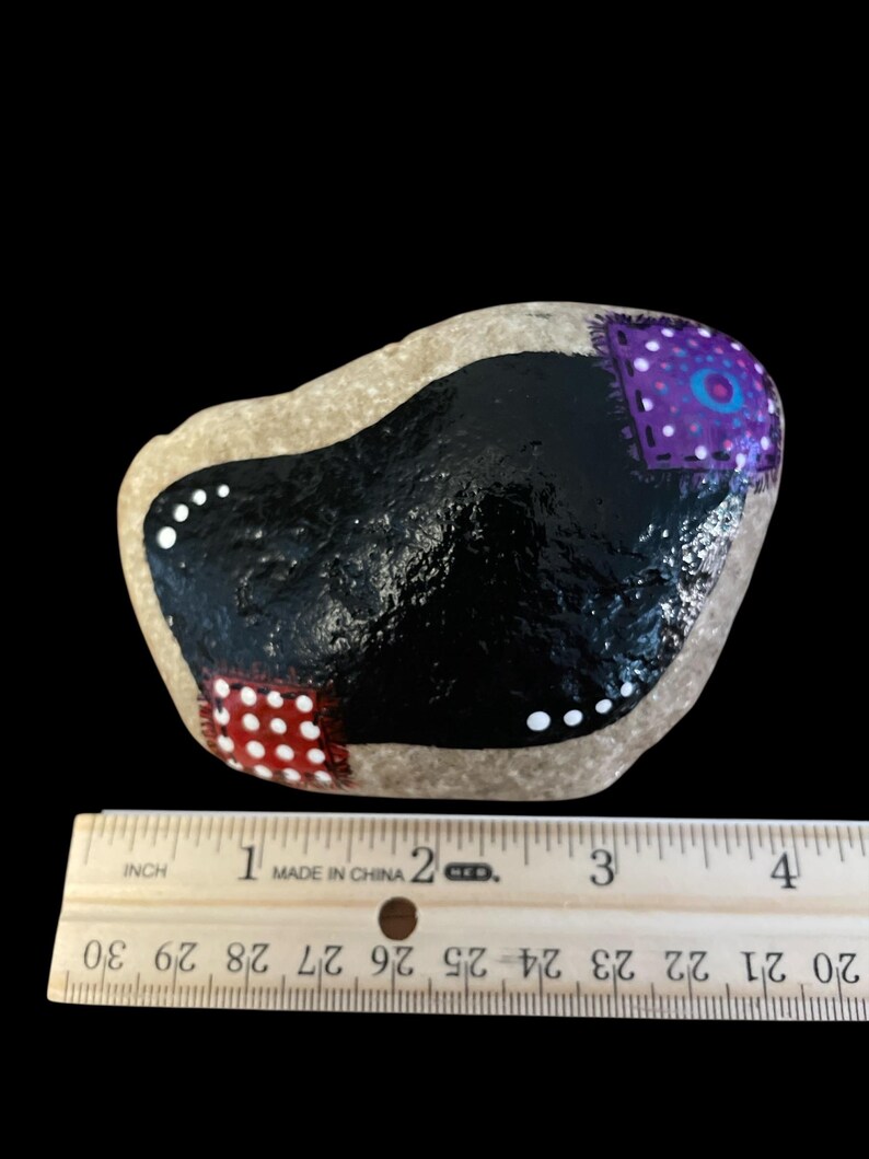 Message Stones L Hand-painted Chalkboard Rocks | Customizable Quilted ...